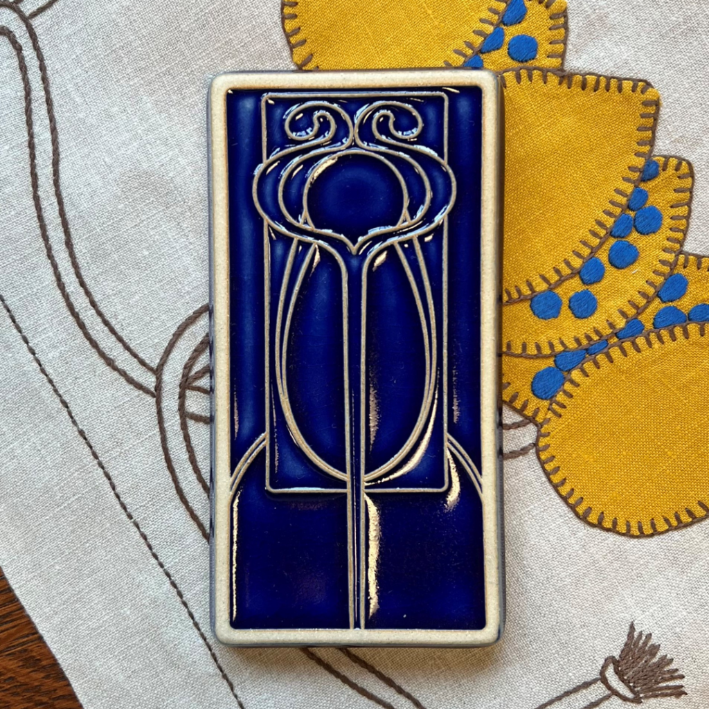 The Craftsman Tile (4×8″) – Lapis – Stickley Museum