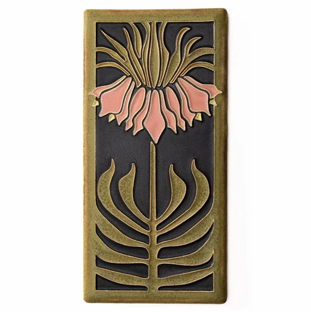 Persian Lily Tile (4×8″) – Stickley Museum