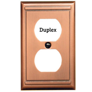 Copper Outlet Cover – Art Nouveau – Stickley Museum