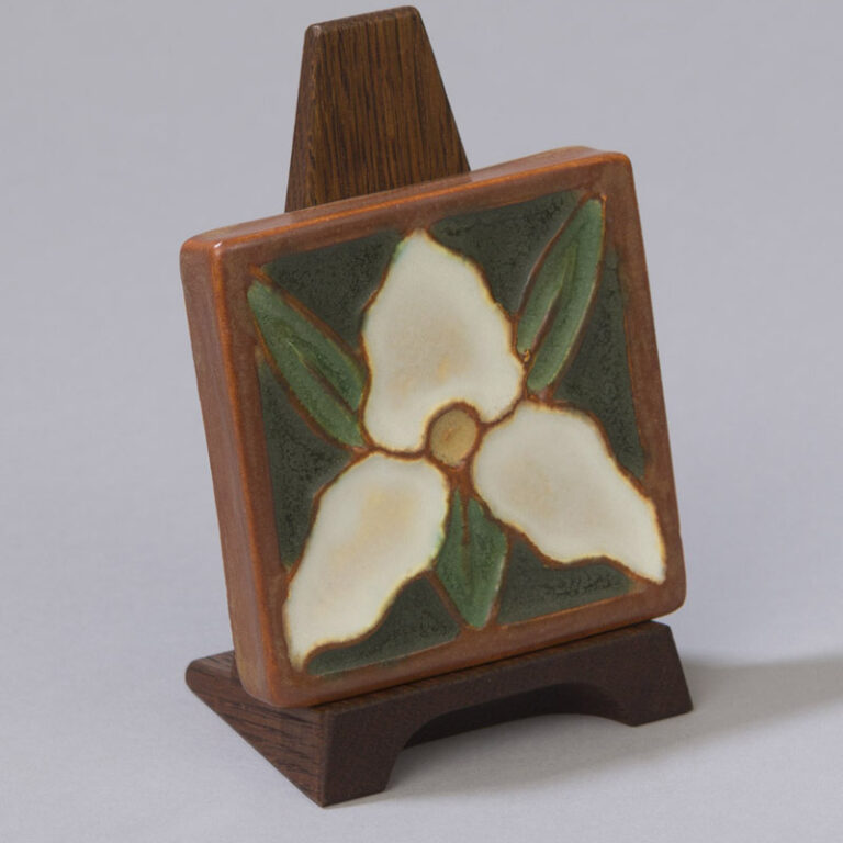 Trillium Tile (3×3″) – Framed – Stickley Museum