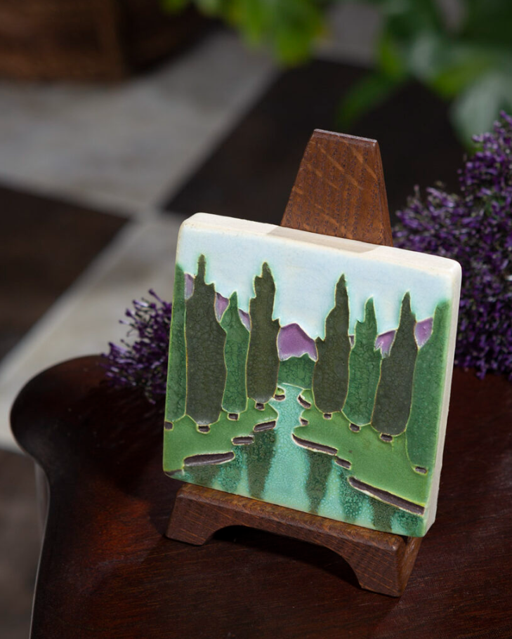 River Reflection Scenic Tile (3×3″) – Stickley Museum