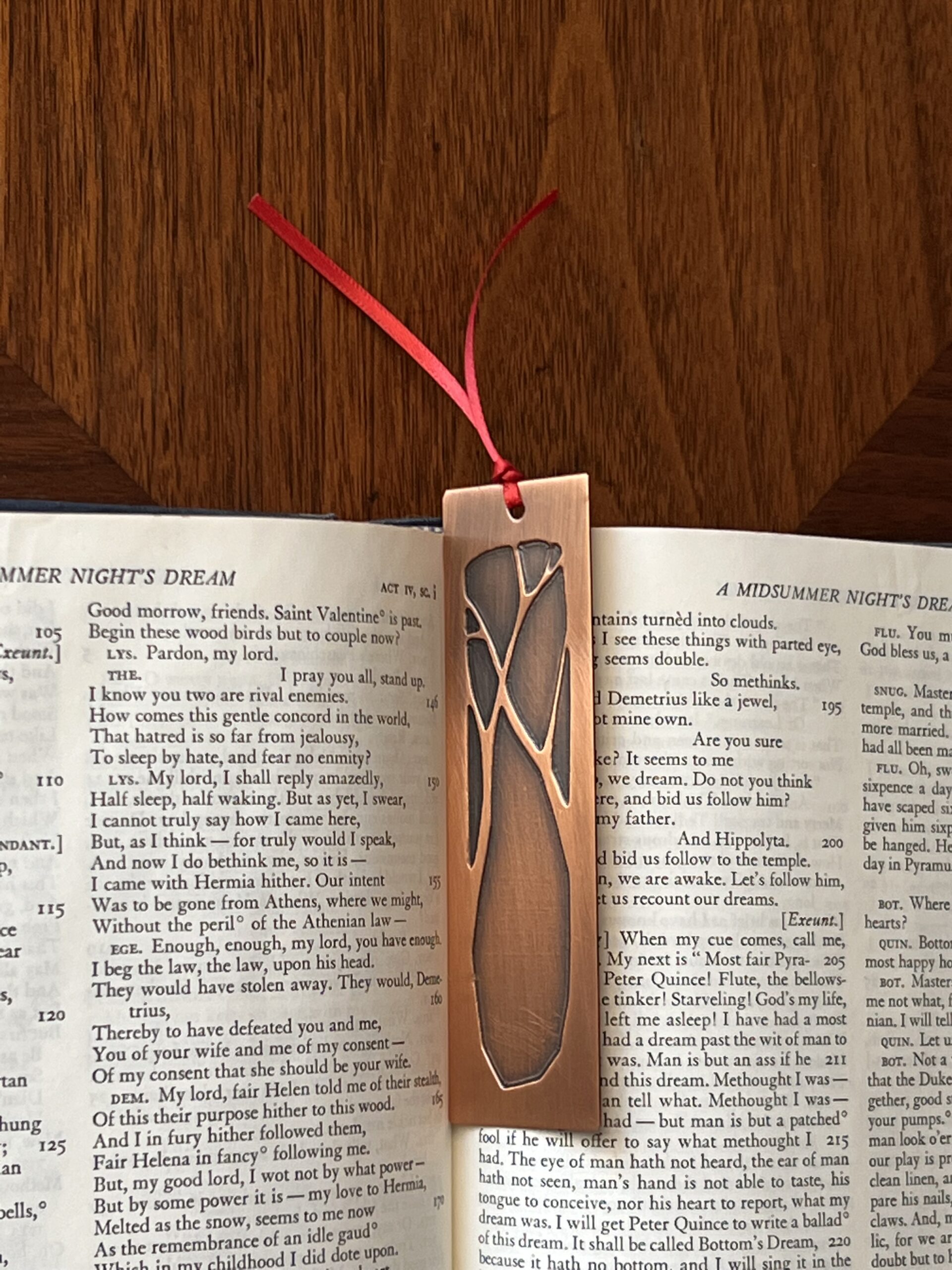 Copper Bookmark – Art Nouveau – Stickley Museum