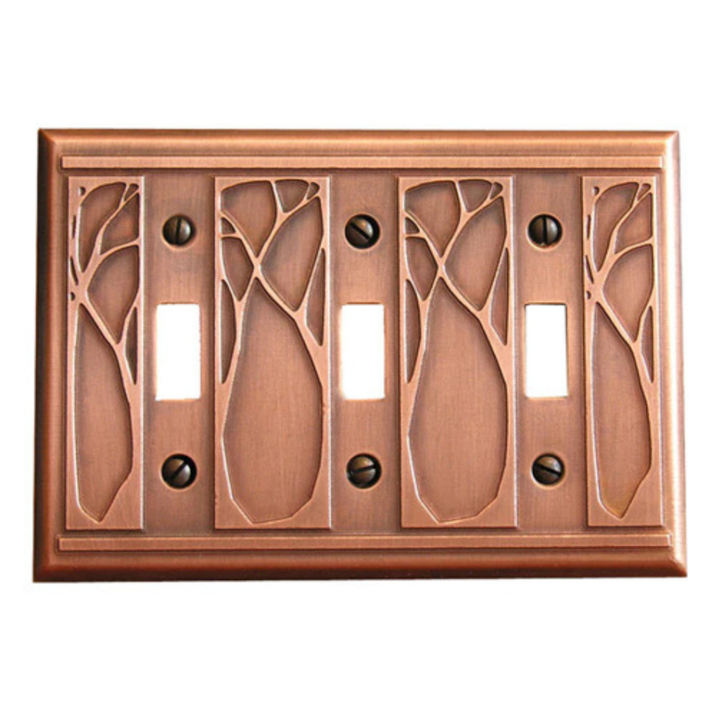 Copper Switch Plate – Art Nouveau – Stickley Museum