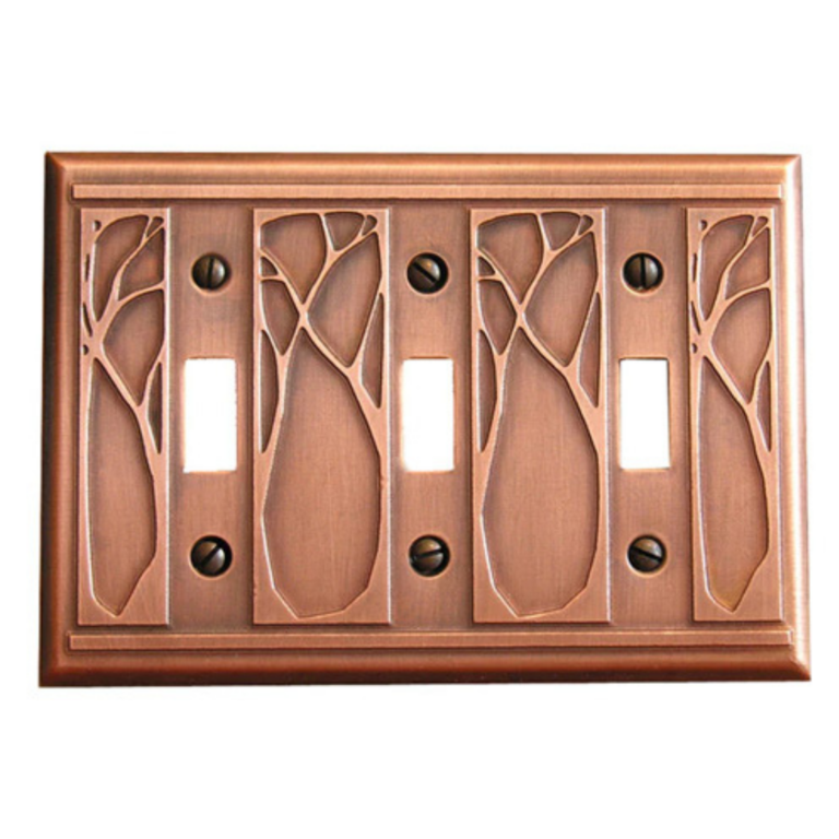 Copper Switch Plate – Art Nouveau – Stickley Museum
