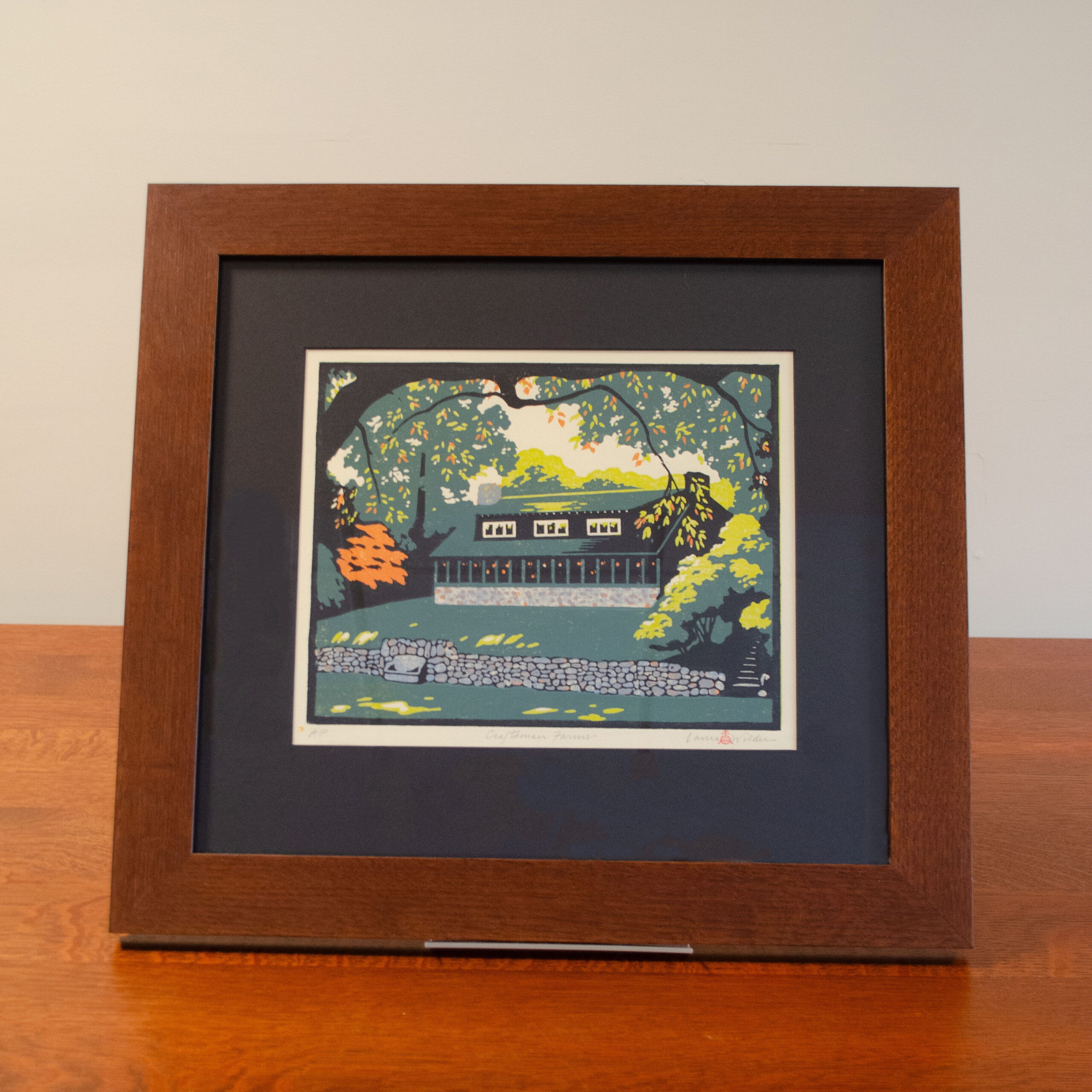 Laura Wilder Block Print – Craftsman Farms (Framed) – Artist Proof ...