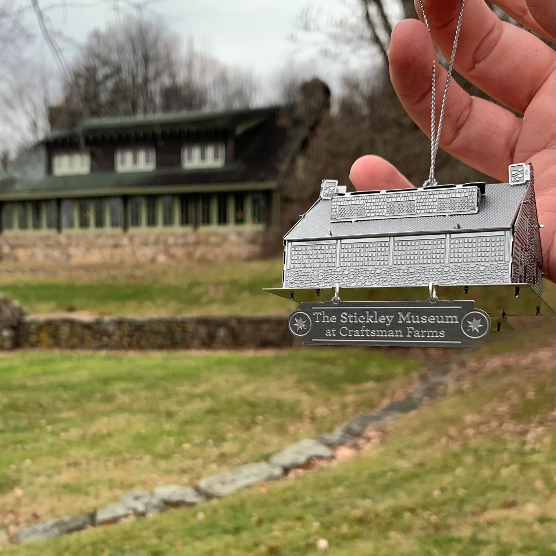 Log House Museum Ornament – Stickley Museum