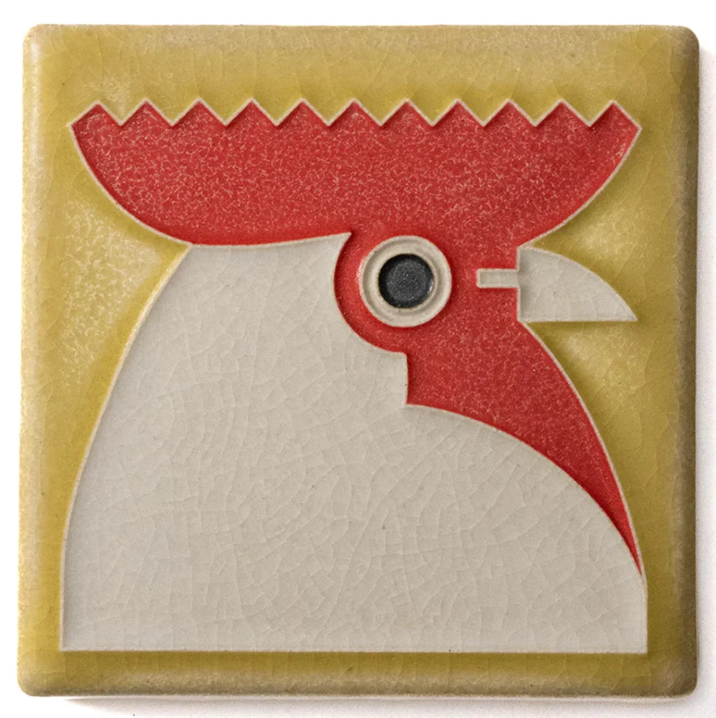 Rooster Tile (4×4″) – Stickley Museum
